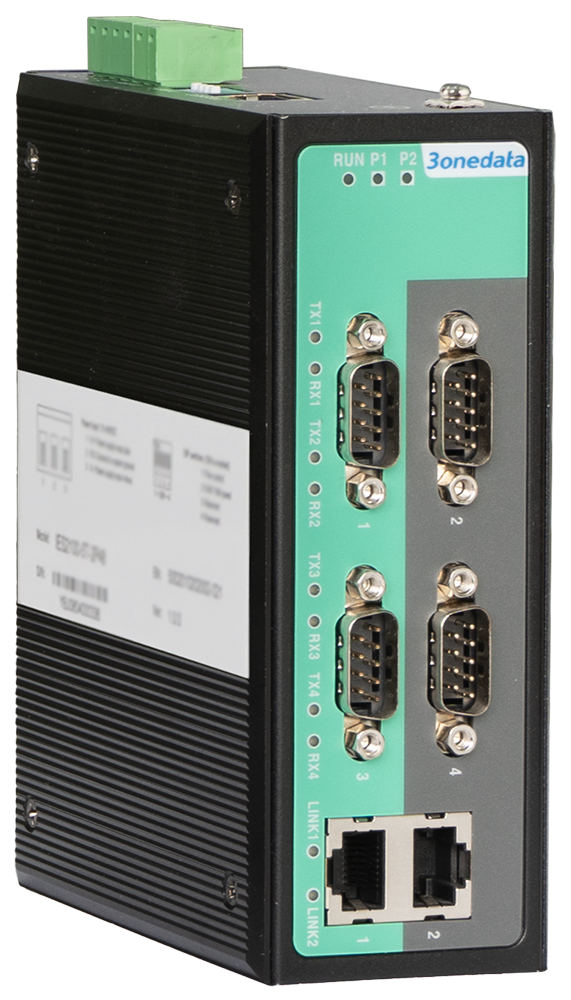 4 ports RS232 till Ethernet Modbus gateway - Autic System