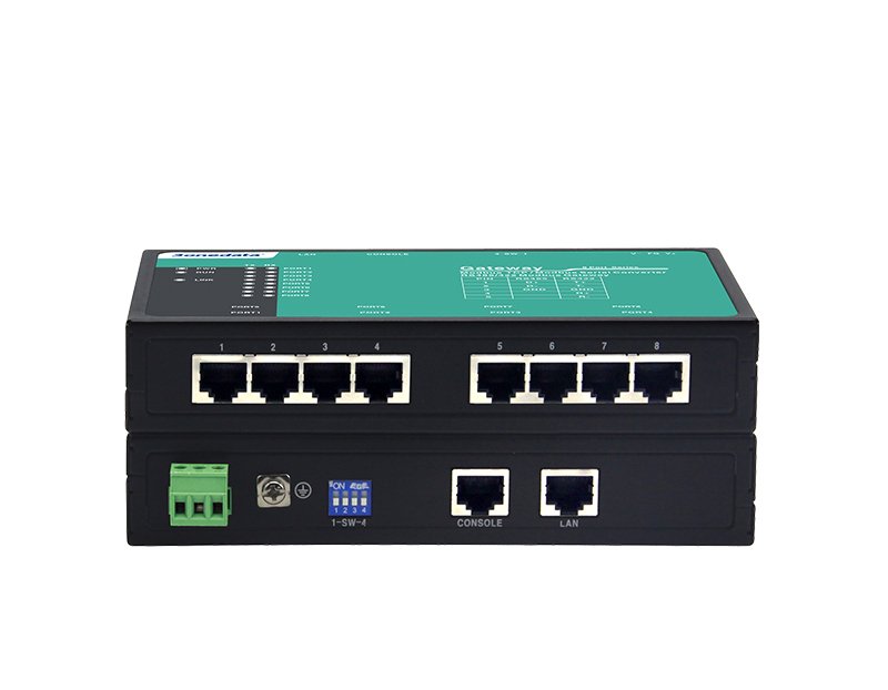 8 ports RS232 till Ethernet Modbus gateway - Autic System